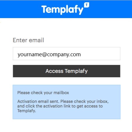 First time login to Templafy – Templafy One Help center