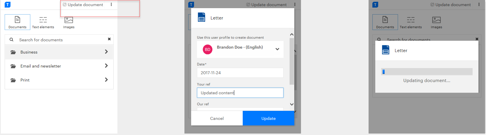 How Document Content Updater works – Templafy One Help center