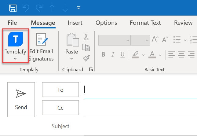 How to use Templafy in Outlook? – Templafy One Help center
