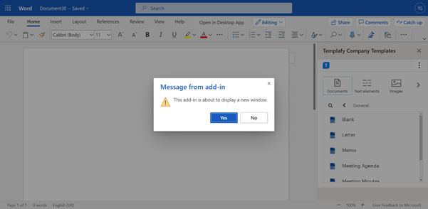 How to create a Templafy document through Office Online? – Templafy One ...