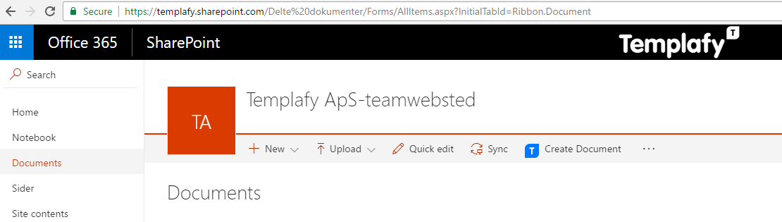 Templafy Sharepoint integration (end-user perspective) – Templafy One Help center