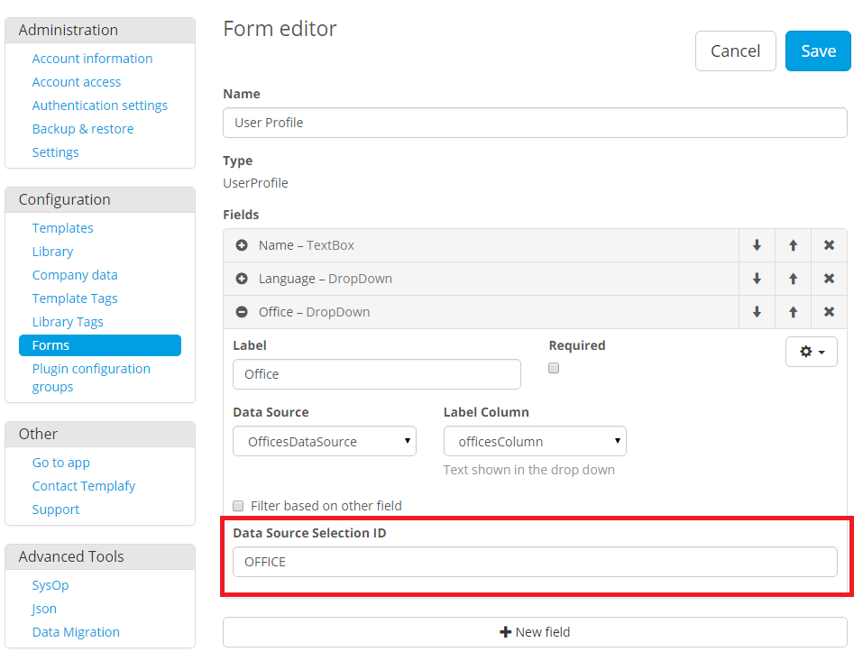 Error message: Insert Data From Office Data Source fails – Templafy One ...