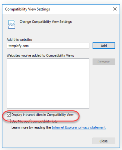 Error: "Browser version is not supported" – Templafy One Help center