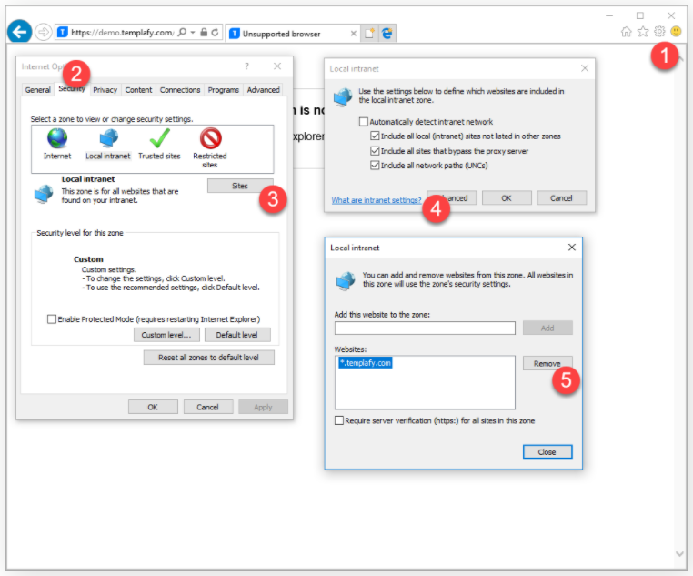 Error Browser Version Is Not Supported Templafy One Help Center