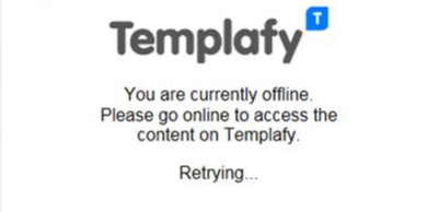 You are currently offline – Templafy One Help center