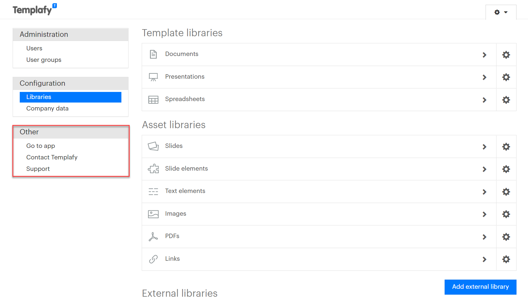 Admin Center & Admin features – Templafy One Help center