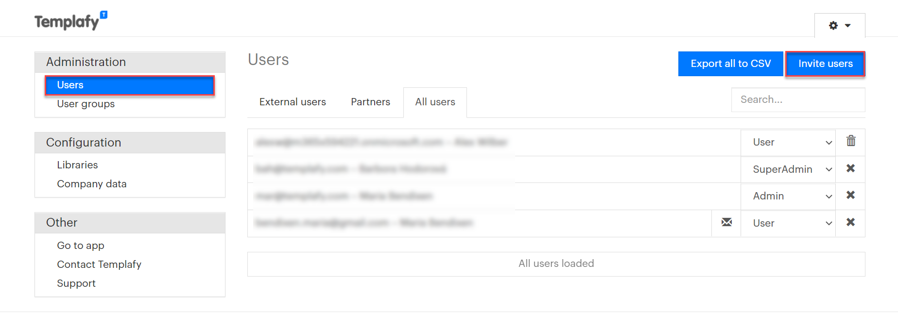 How to invite users to your Templafy account – Templafy One Help center