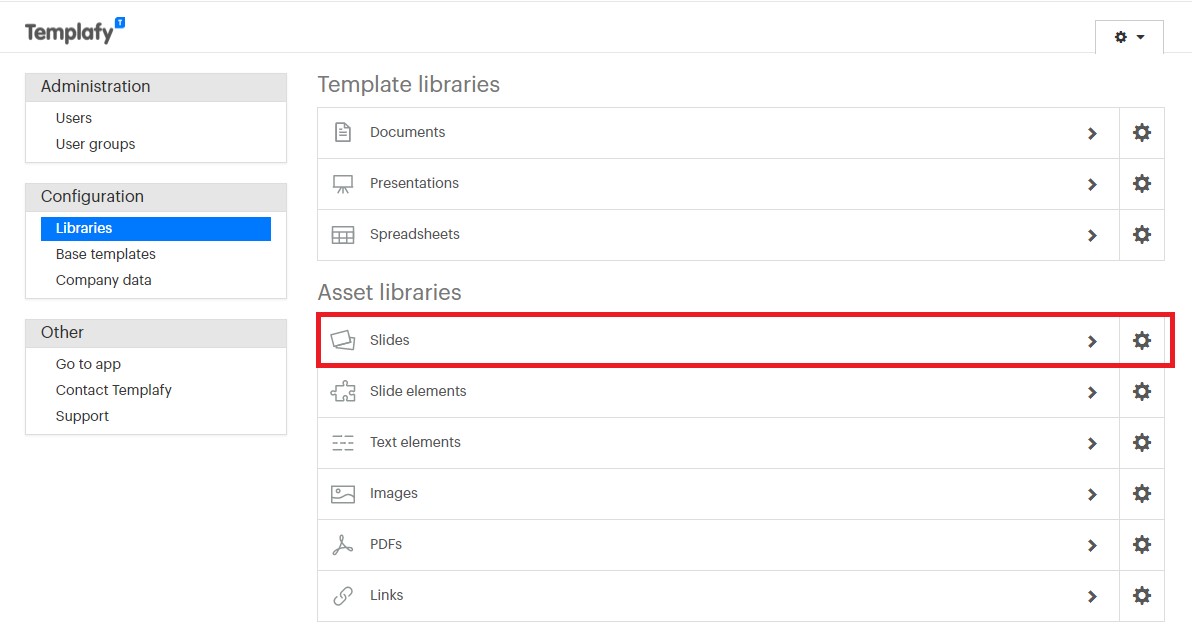 Uploading slides to the Slide Library – Templafy One Help center