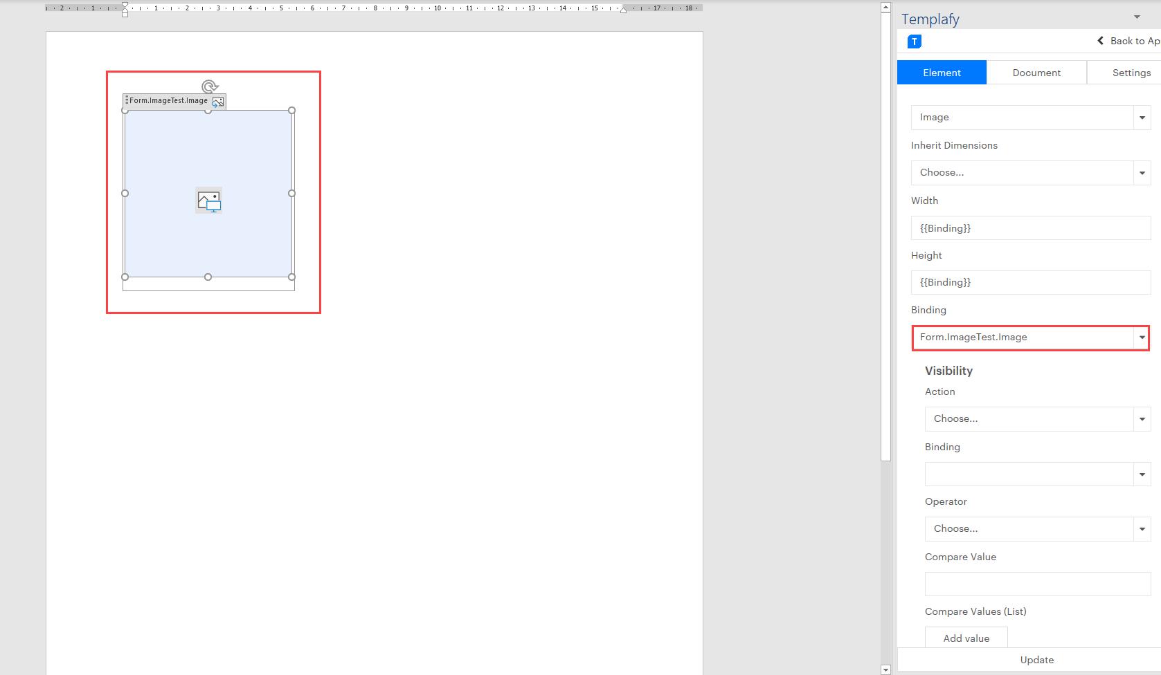 Image insertion – Templafy One Help center