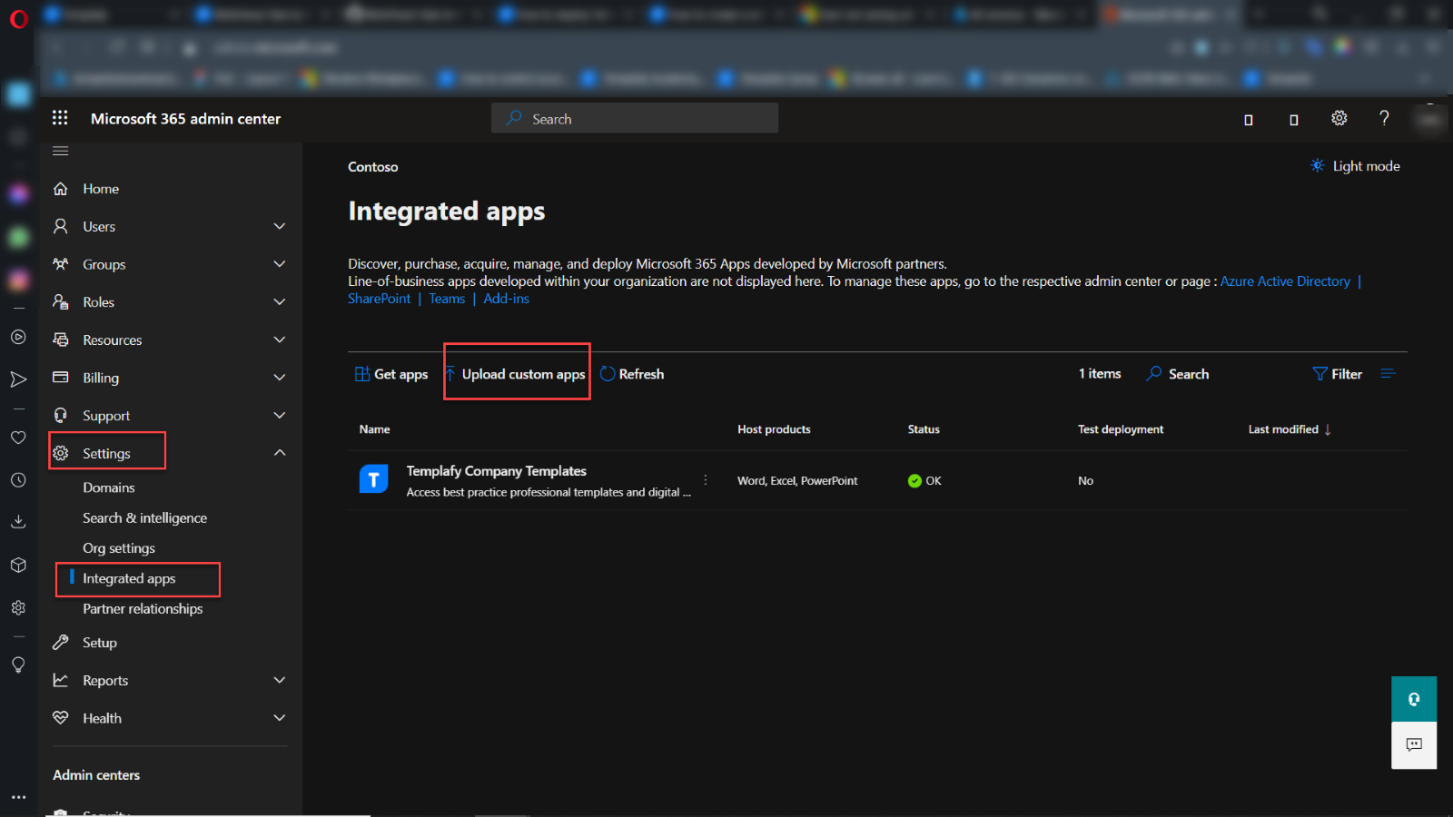 How To Deploy Templafy Library Web Add In With Manifest File Templafy One Help Center