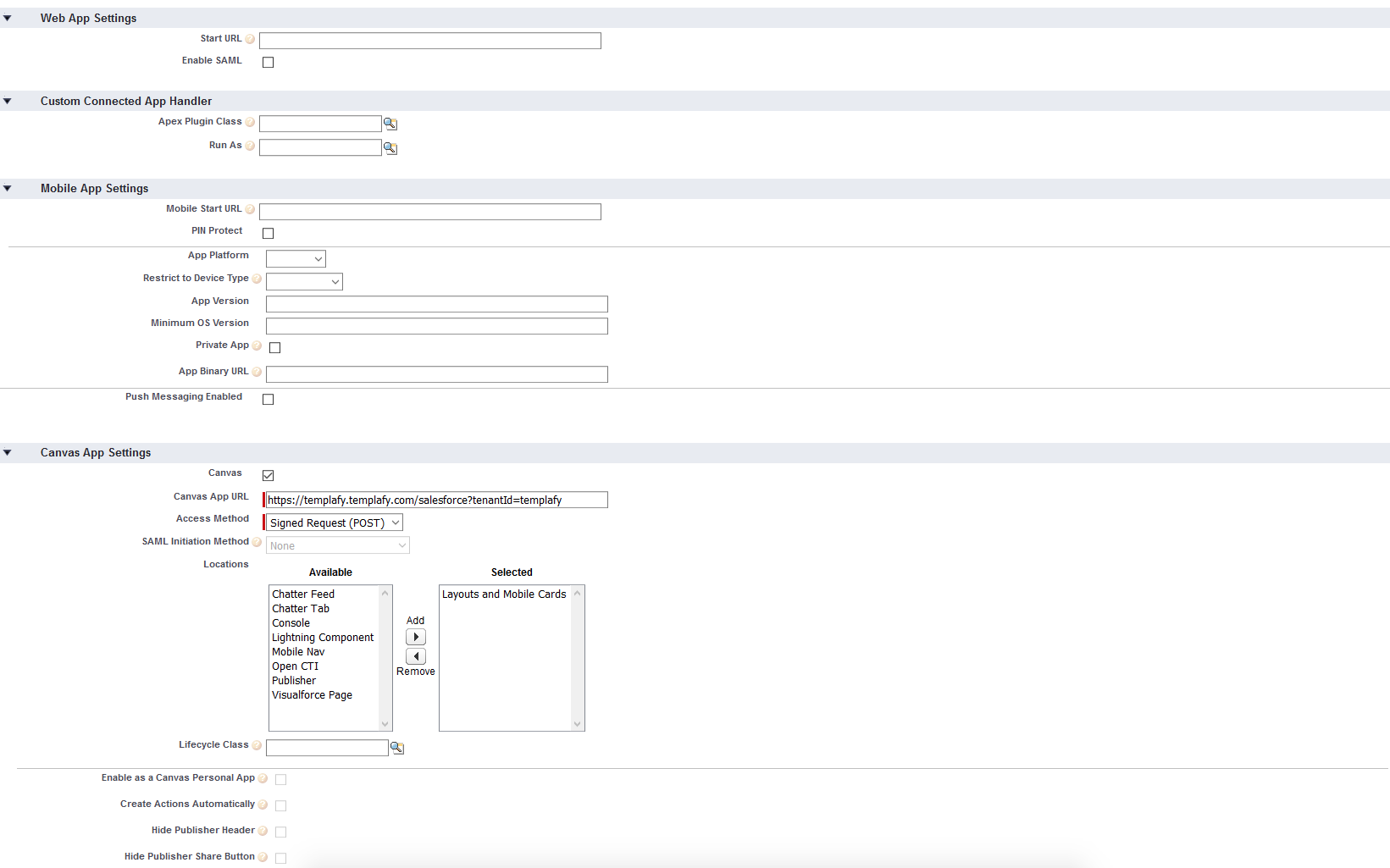 Salesforce integration configuration - Classic – Templafy One Help center